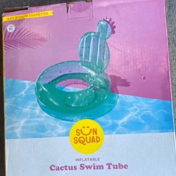 Sun Squad | Other | Sun Squad Inflatable Cactus Pool Float Swim Tube ...